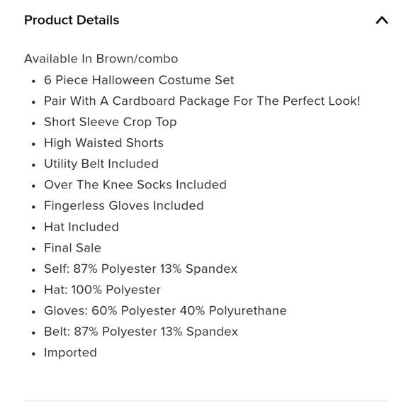 Fashion Nova | Other | Out For Delivery Ups Costume | Poshmark